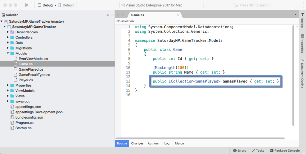 Introduction to ORMs for DBAs: Part 6 – Create GamesPlayed Table and ...