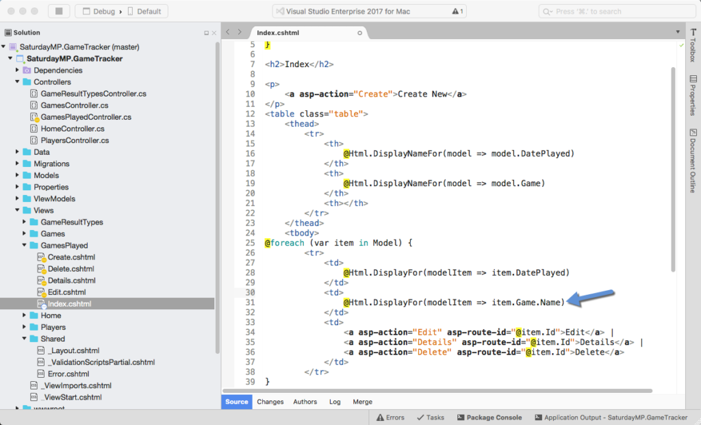 Introduction to ORMs for DBAs: Part 6 – Create GamesPlayed Table and ...